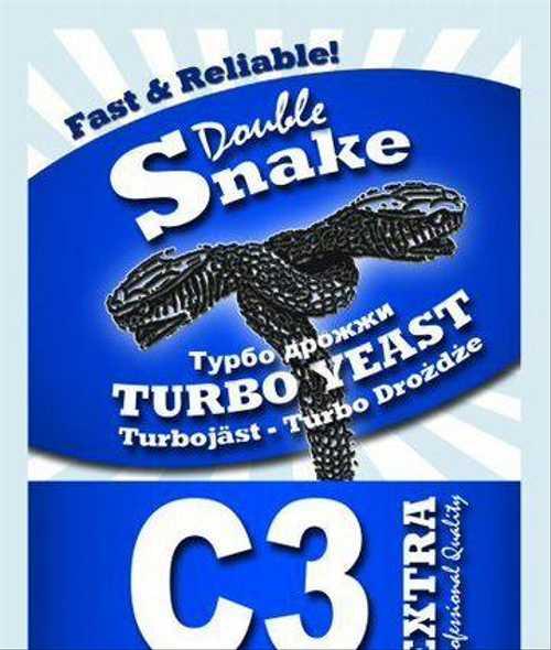 Спиртовые дрожжи DoubleSnake C3 Turbo, 90 г