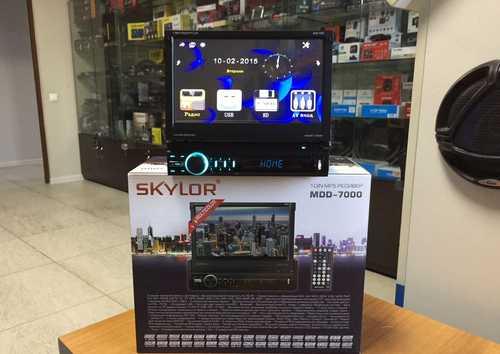 Магнитола 1-din DVD выезжающий Skylor MDD-7000