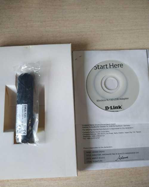 Адаптер D-Link Wireless N 150 usb adapter DWA-125
