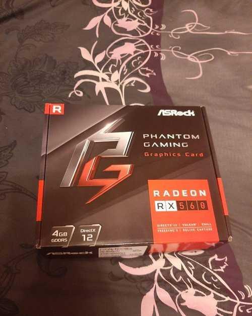 Видеокарта asrock Radeon RX 560 4gb