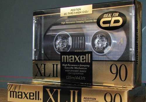 Аудиокассеты maxell xlii 90 chrome Type II Japan