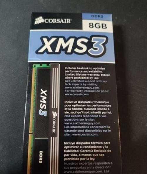 Озу corsair xms3 ddr 3 8gb