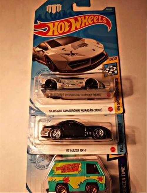 Hot Wheels Huracan Coupe, RX-7, Скубимобиль