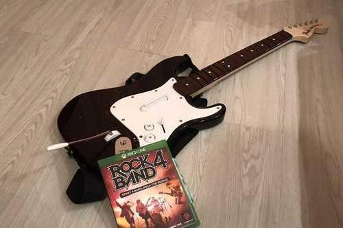 Игра Rock Band 4 + гитара (Xbox One)