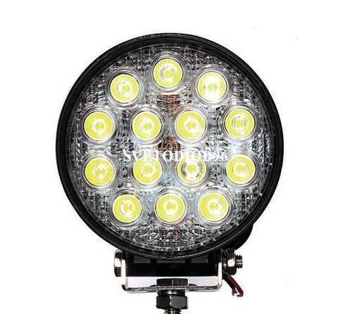 Светодиодная фара WR014F, 14 LED cree, 42W, направ