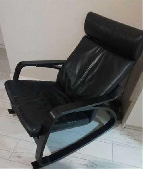Кожанное кресло-качалка IKEA