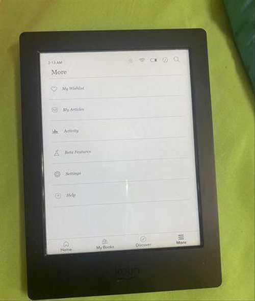 Электронная книга Kobo Aura h2O