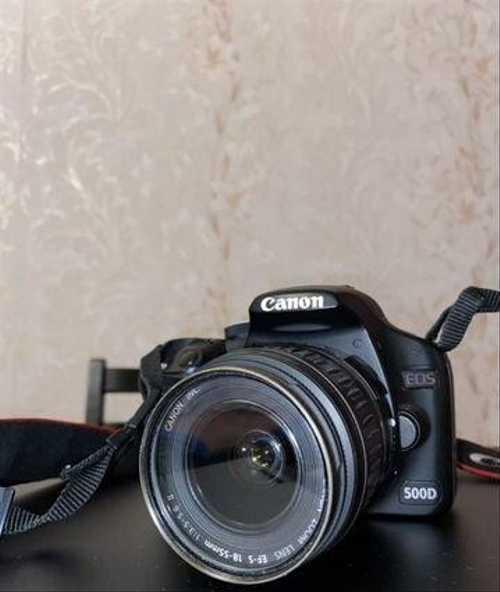 Зеркальный фотоаппарат Canon eos500d