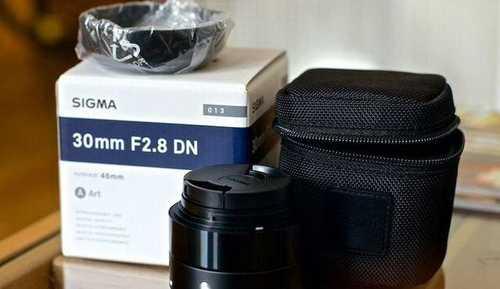 Sigma 30mm f/2.8 DN Art Micro4/3+Коробка+Япония+