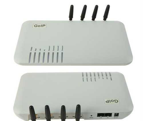 GSM шлюз GoIP 4, (на 4 sim карты) - новый