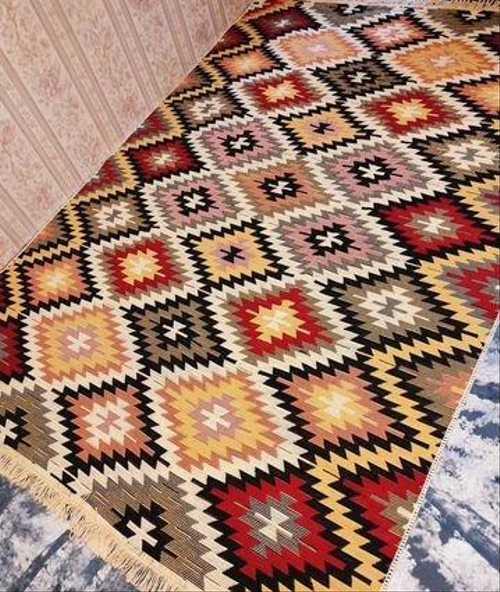 Ковры двусторонние новые килимы турецкие хлопок