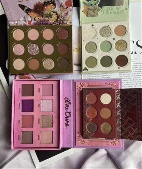Colourpop тени,zoeva,lime crime