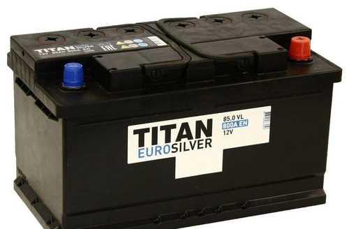 Аккумулятор Titan Evrosilver 85 А/ч 800 А обр. пол