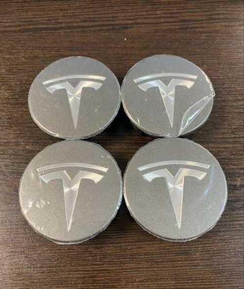 Колпачок центральный колесного диска (grey) Tesla