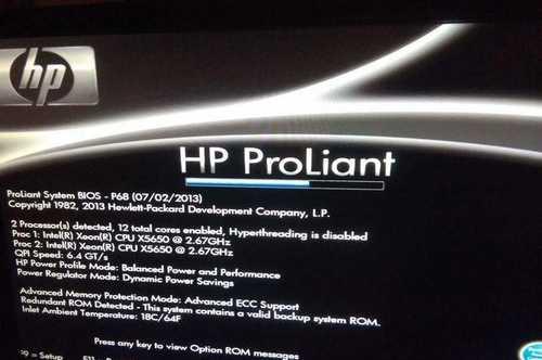 Сервер HP DL360 G7 X5650, 48. Gb