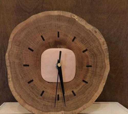 Часы деревянные из спила
