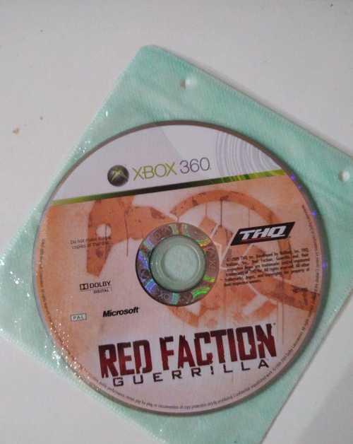 Диск Red Faction guerrilla. Лицензия