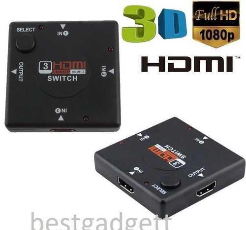 Микро-hdmi переключатель-преобразователь 1080 P