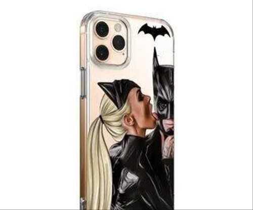 Чехол на iPhone 11 pro женщина-кошка и Бетмен