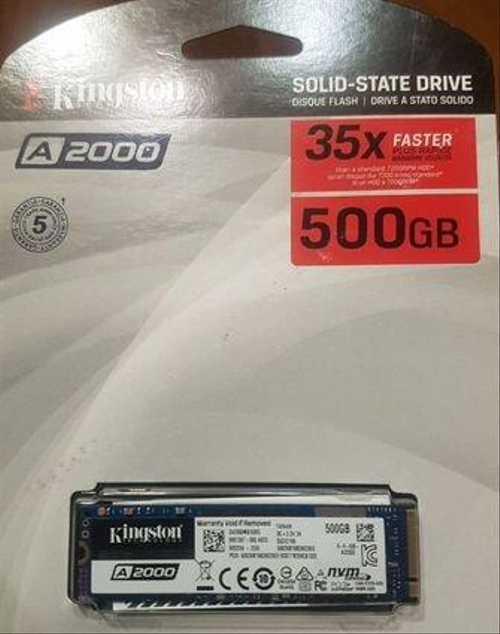 Новый SSD M.2 PCI-E Kingston 500GB SA2000M8