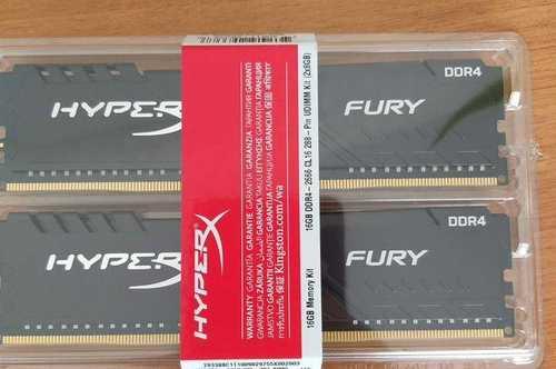 Оперативная память huperx fury DDR4 2666 2/8 gb