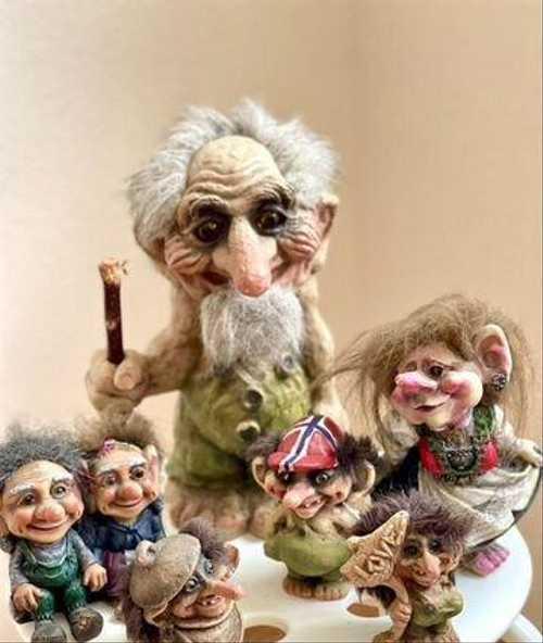 Керамические игрушки куклы тролли
