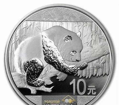 Серебряная инвестиционная монета Китая «Панда» 20