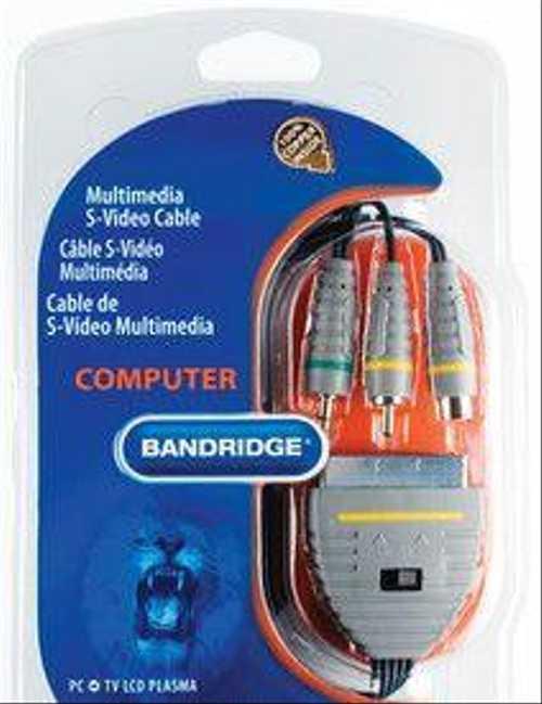 Bandridge BVL6802 2m S-Video (4-pin) + 3.5mm scart