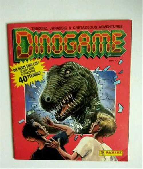 Заполненный альбом Dinogame Panini