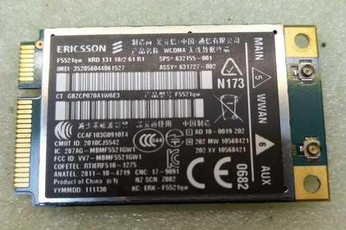 3g модем Ericsson F5521gw