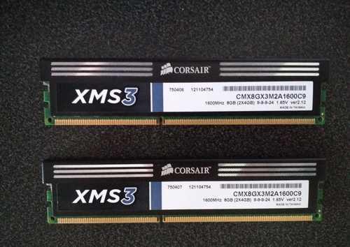 Оперативная память Corsair DDR3 8 гб