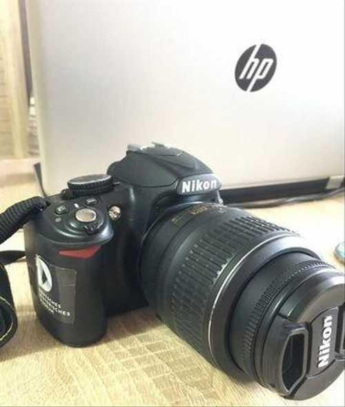Зеркальный полупроф Nikon D3100 VR +сумка+вспышка