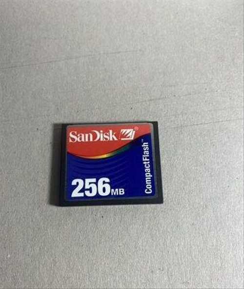 Карта памяти compact flash 256 мб Sandisk