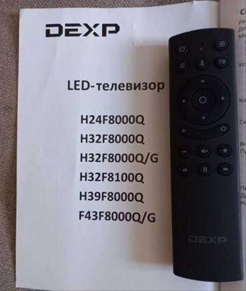 Пульт ду dexp rc18 u50e9100q smart tv с голосовым управлением