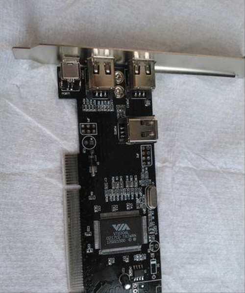 Контроллер firewire 3 порта VIA6306, PCI