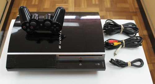 Sony Playstation 3 Fat 80gb + 2 джоя + 2 диска