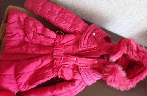Пуховик-зимнее пальто на 6-8 лет