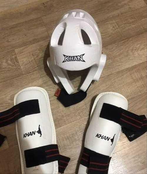 Шлем и защита ног khan, размер s