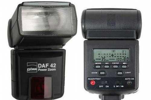 Вспышка Doerr DAF-42 Power Zoom for Canon+Коробка+