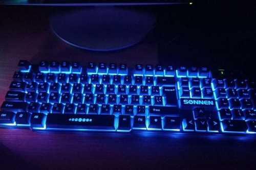 Игровая клавиатура с подсветкой(sonnen)