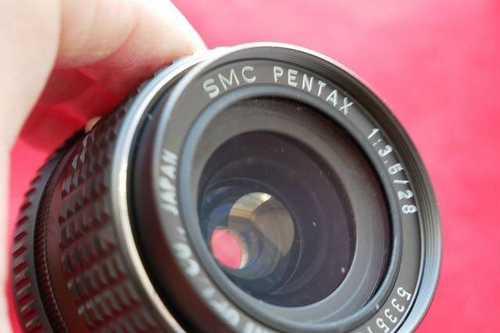 Серия К SMC pentax 28mm f3,5 редкий резкий