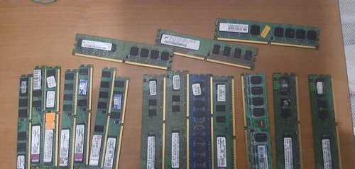 Планки оперативной памяти DDR1, DDR2,DDR3