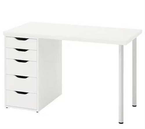Лагкаптен алекс Письменный стол, белый 120x60 см