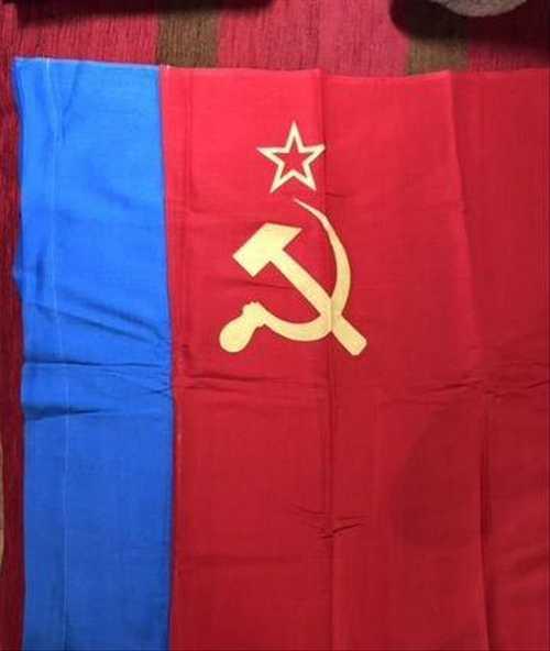 Надомный флаг РСФСР СССР 1981 год