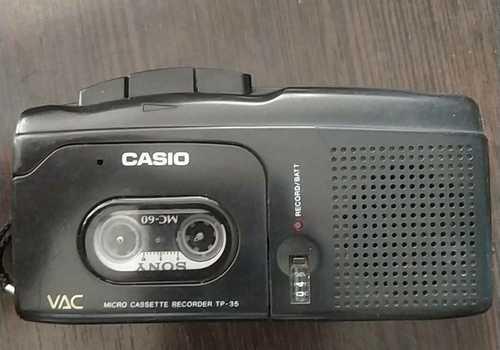 Диктофон Casio tp 35 micro cassette