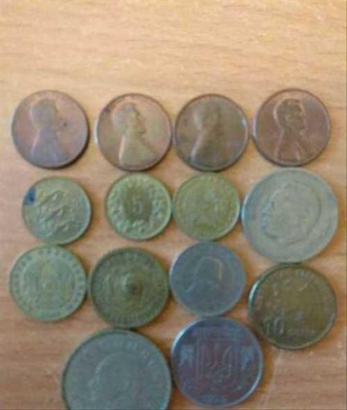 Евро-центы и т.д.Иностранные монеты разных стран