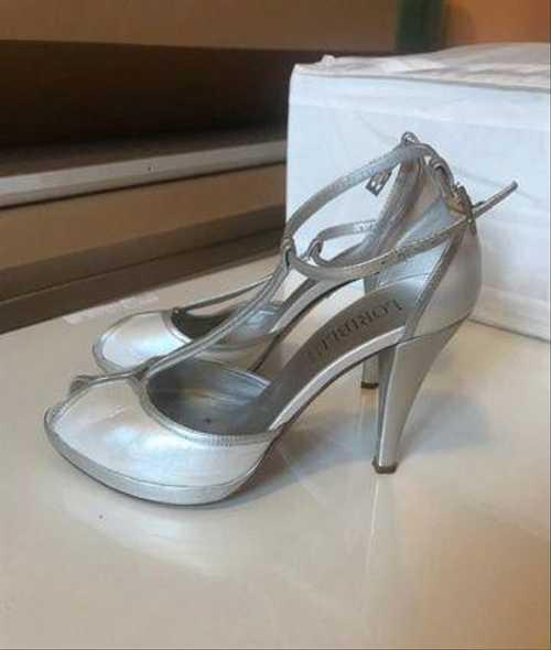 Босоножки Loriblu 39,5 серебрянные