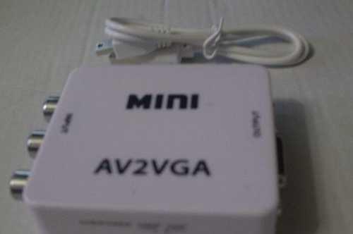 Конвертер AV in VGA mini