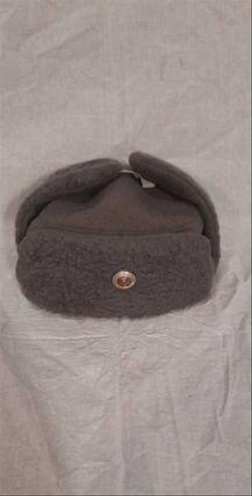 Зимняя шапка ушанка армии гдр