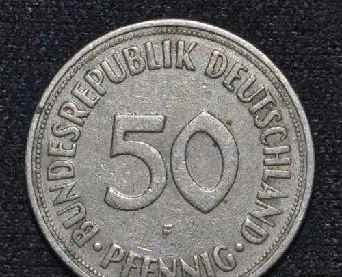 Фрг 50 пфеннигов 1950 F